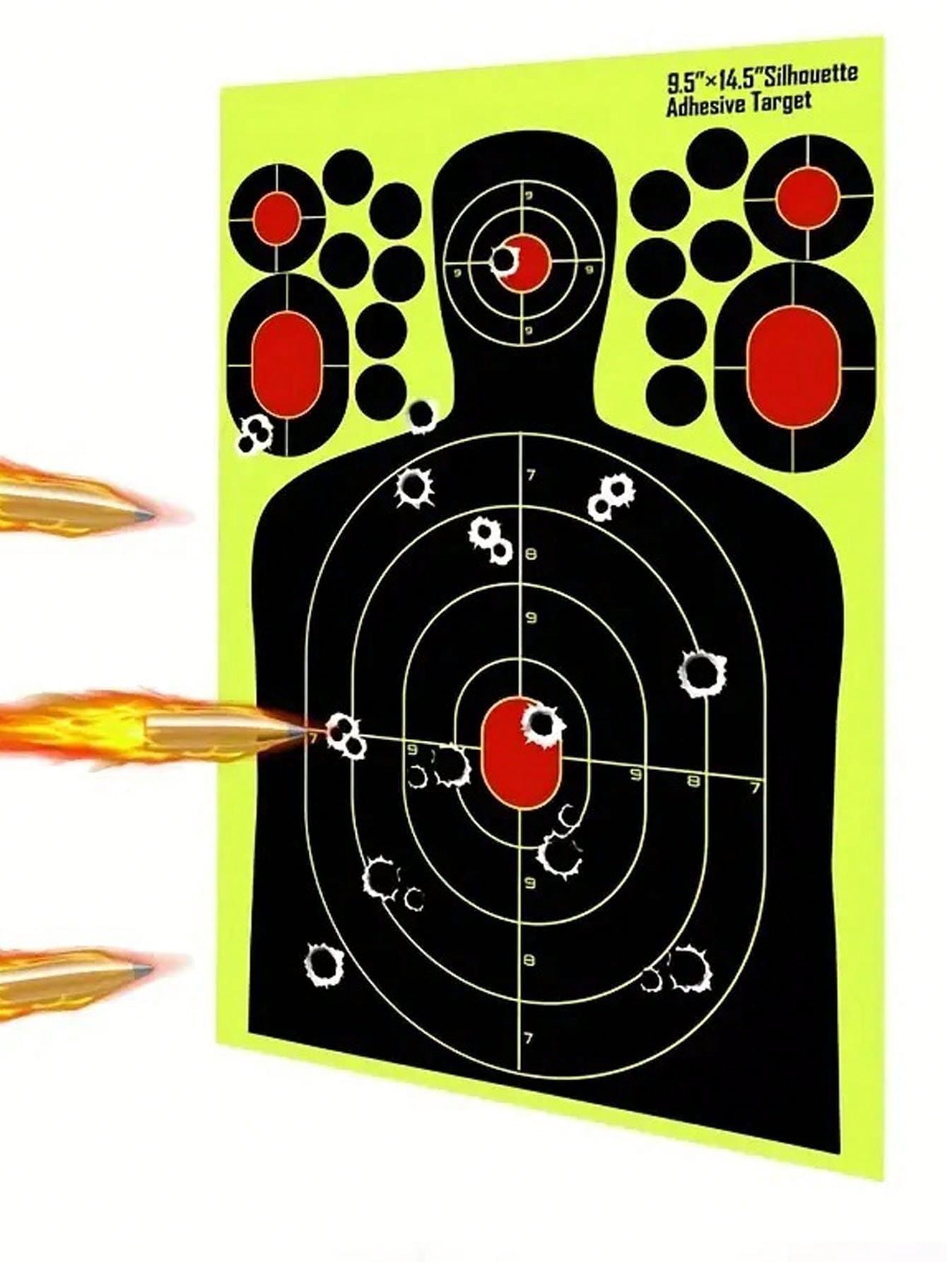 5pcs 9.5*14.5inch Green Luminous Shooting Targets For Practice ...