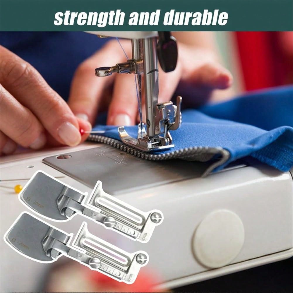 Adjustable Sewing Rolled Hemmer Foot, 2024 Upgraded 12-20mm 15-25mm ...
