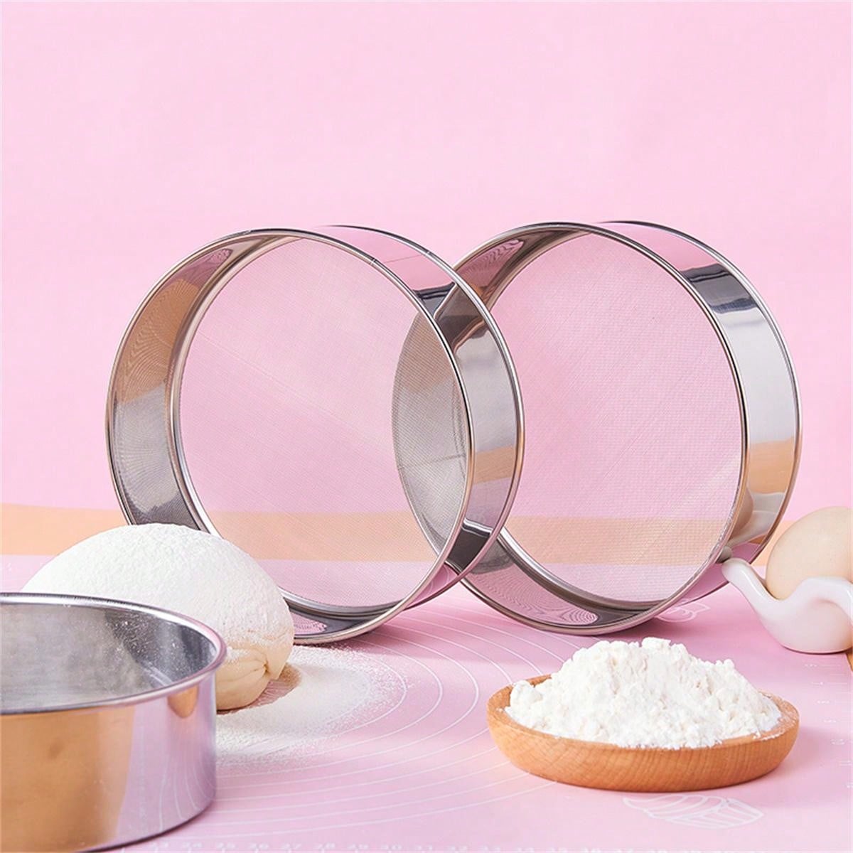 Filter Surface Stainless Steel Powder Sieve Fine Hole Powdered Sugar ...