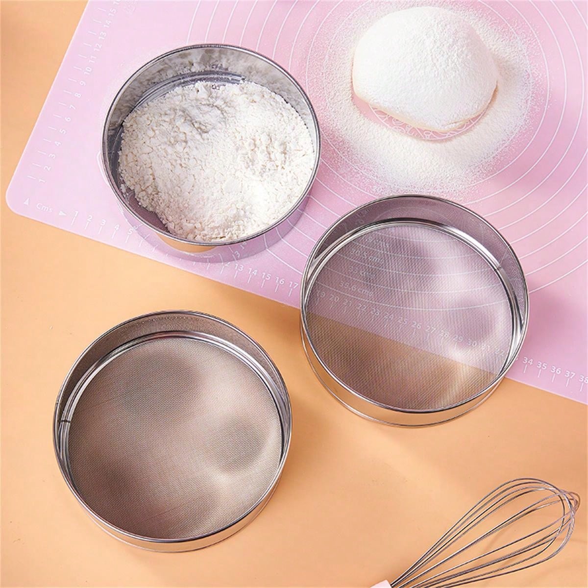 Filter Surface Stainless Steel Powder Sieve Fine Hole Powdered Sugar ...