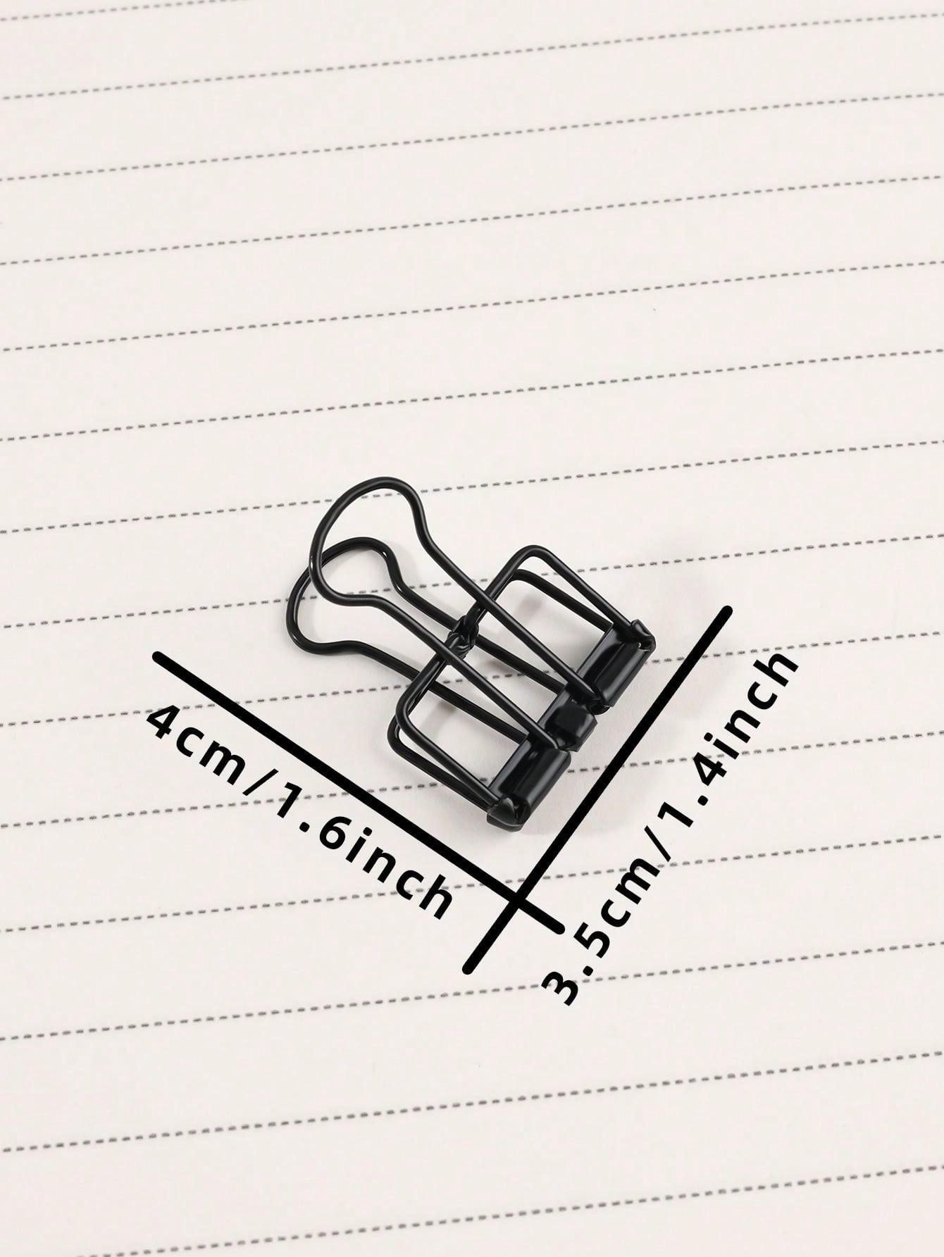 12pcs Small Size Multifunctional Colorful Paper Clips In Box, Black ...