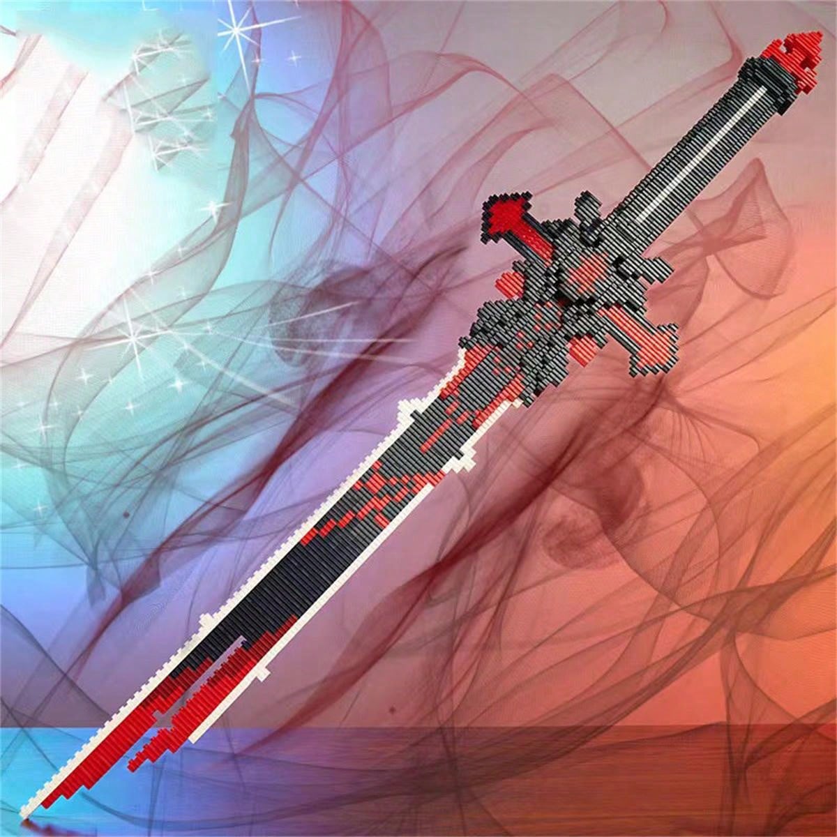 Sword Holder Building Blocks, Assembling Micro Particles, Inserting ...