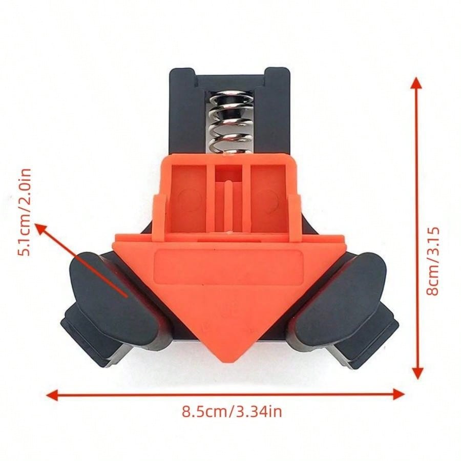 4pcs 90-Degree Woodworking Corner Clamp, Adjustable Spring Clip For ...