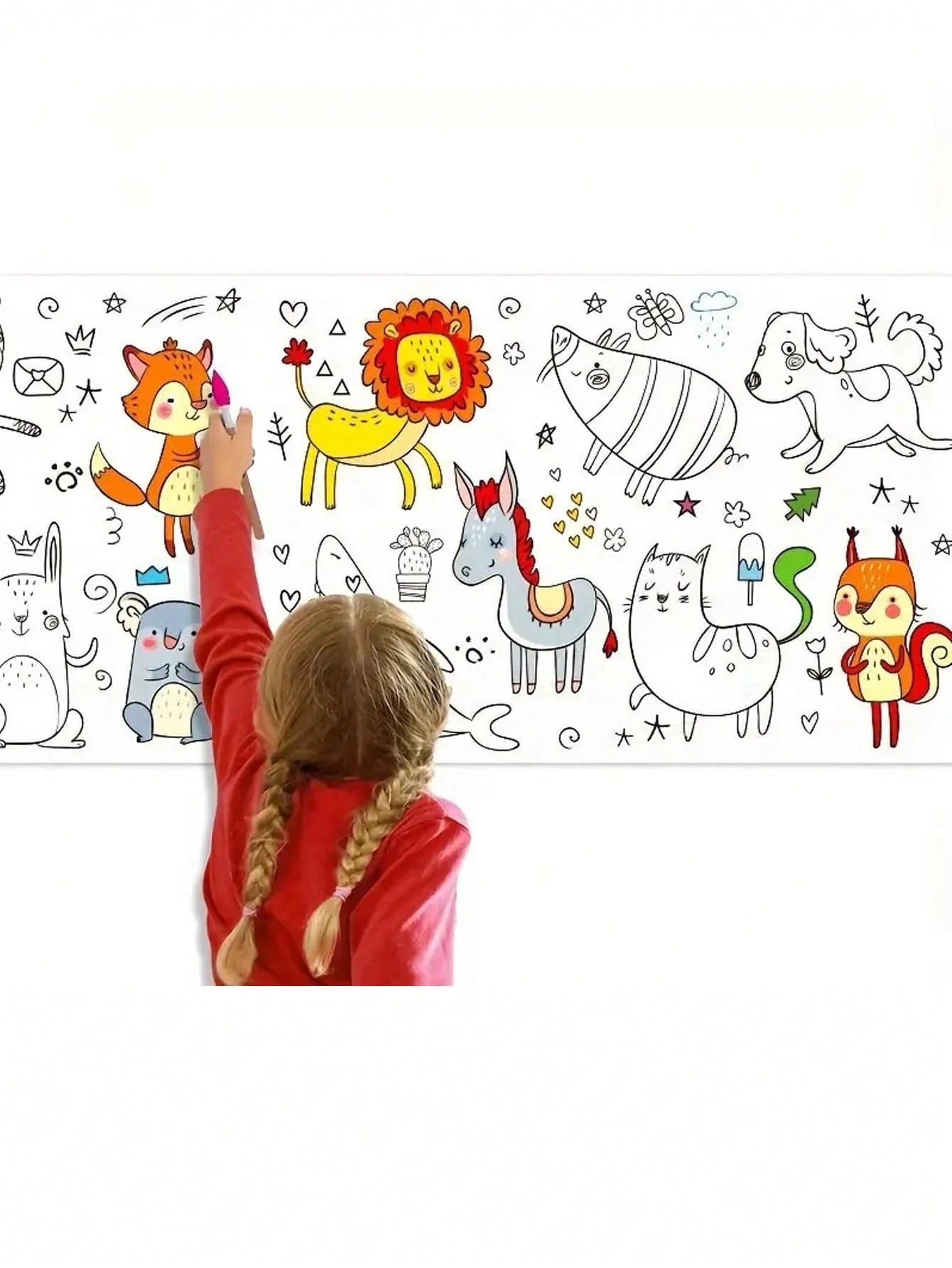 Thickened Children'S Coloring Book With 6 Sketch Drawing Themes - Color ...