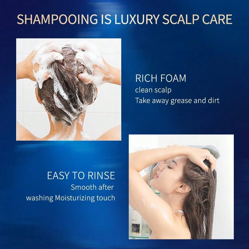 150ml Deep Sea Fish Caviar Nutrient-Rich Moisturizing Shampoo For Long ...