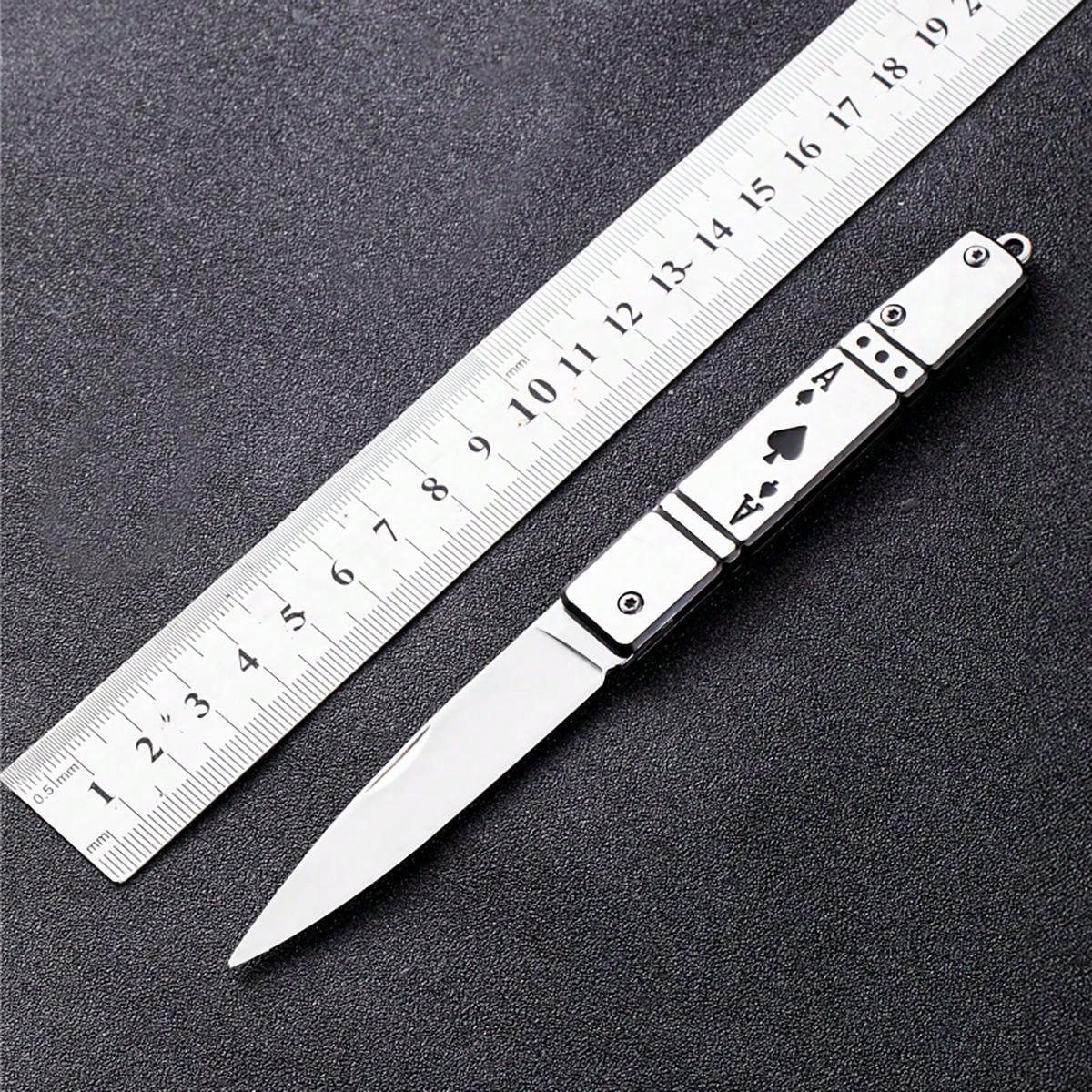 Stainless Steel Fruit Knife Mini Keychain Knife Portable Camping ...