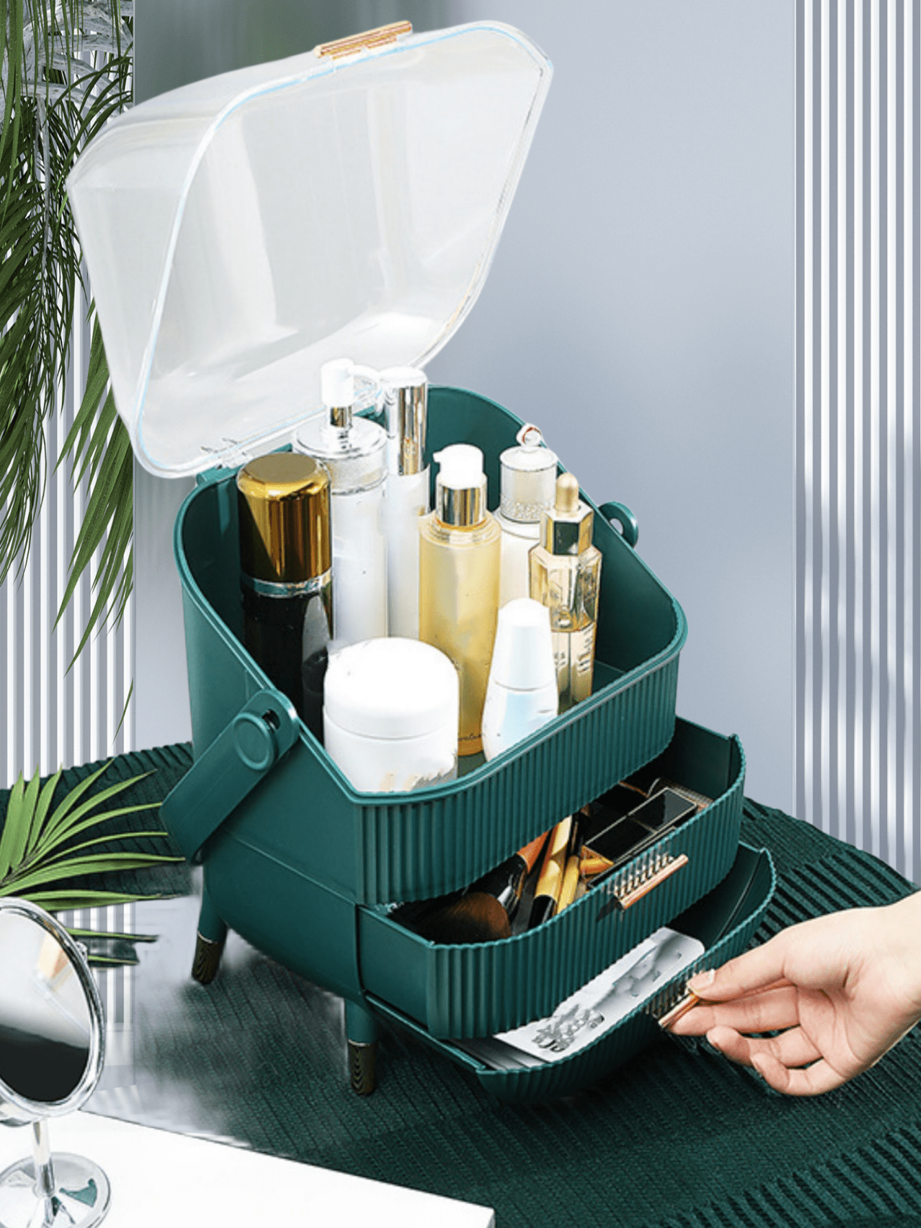 Cosmetics Display Shelf, Bathroom Skin Care Storage Box, Lipstick ...