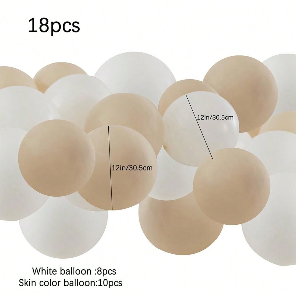 18pcs Skin Colored Balloons, 12 Inch Bare Matte Latex Balloons, Used ...