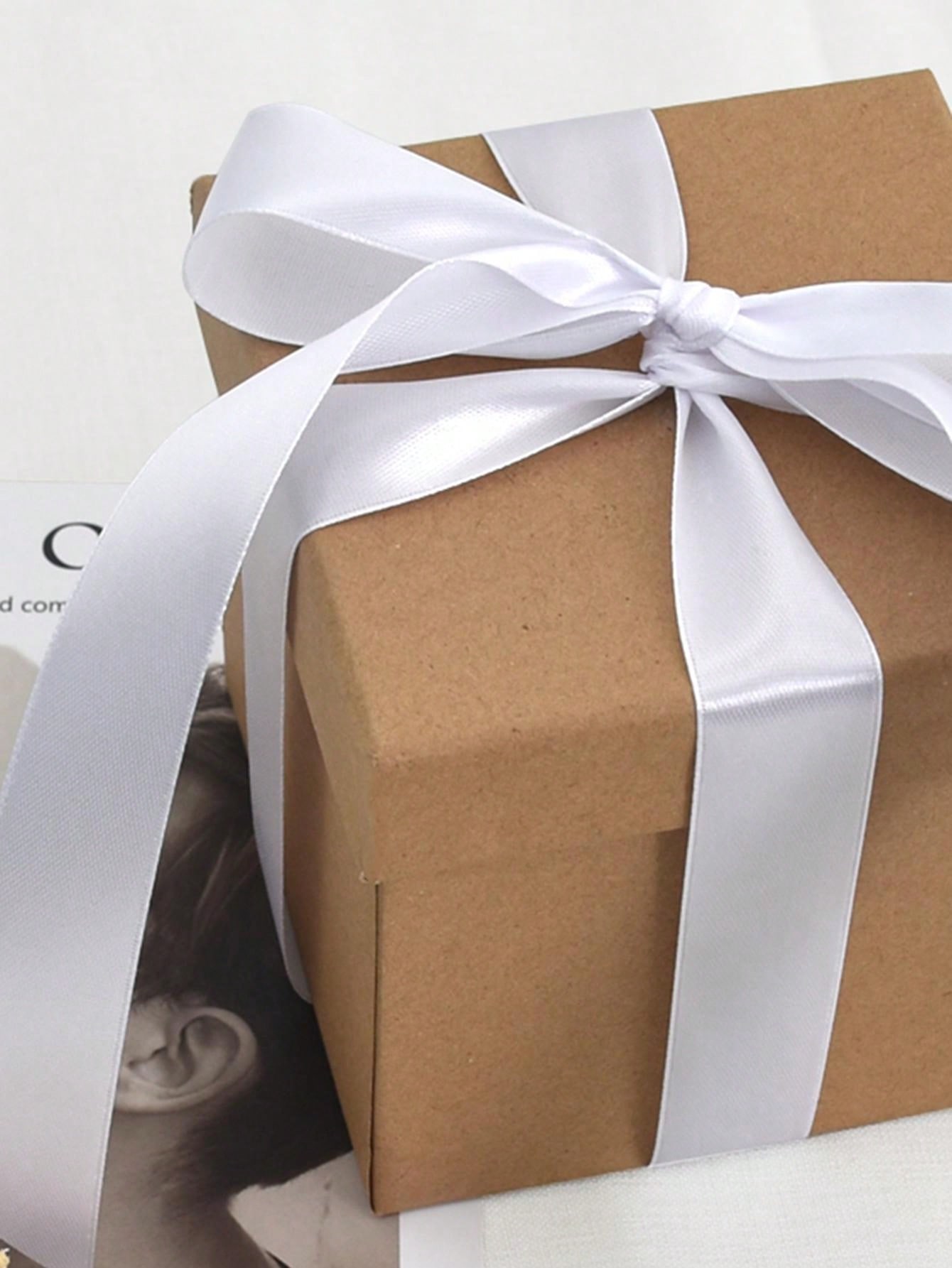 Cinta De Raso Blanca De 1 Pulgada X 100 Yardas, Cinta De Raso Delgada Y ...