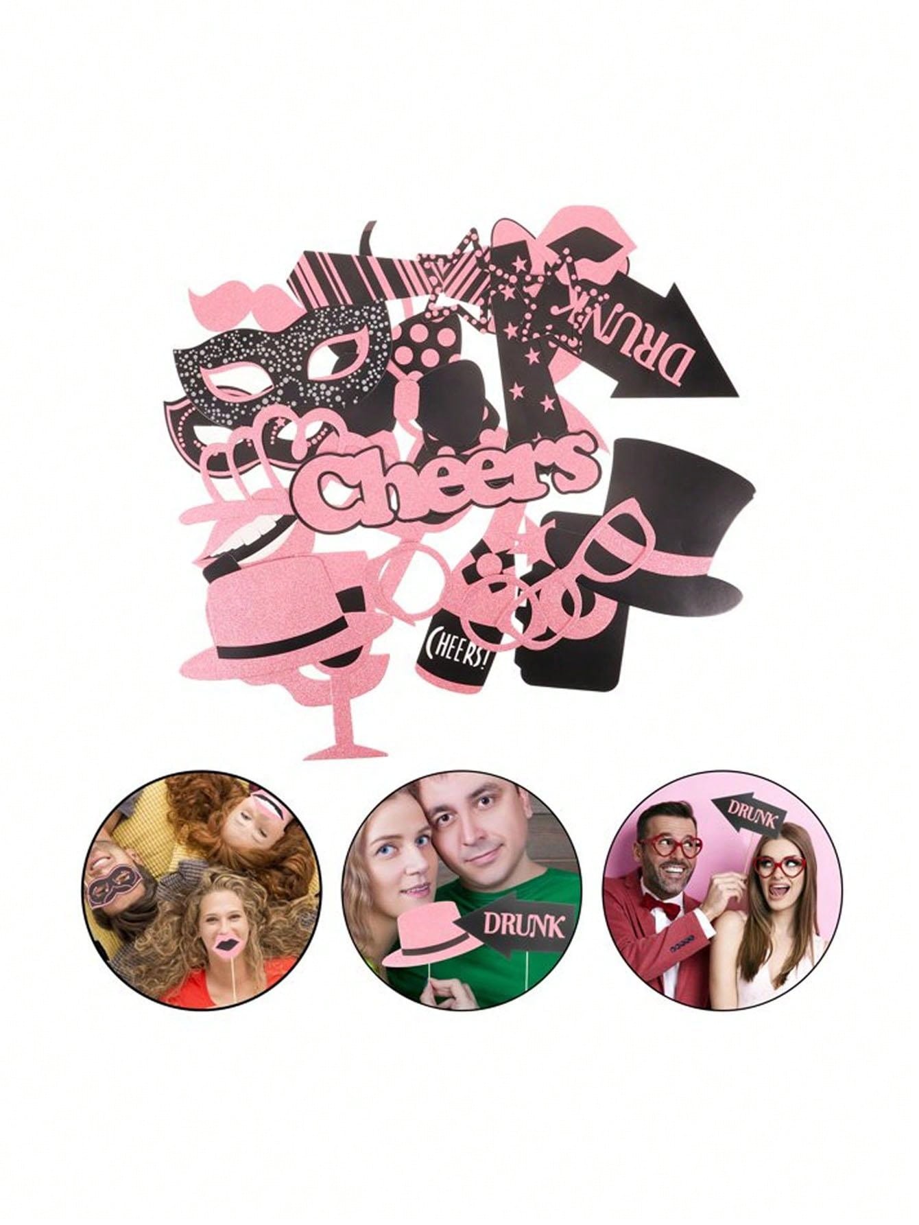 30 Pieces Set Photo Booth Birthday, Photo Booth, Graduation Party ...