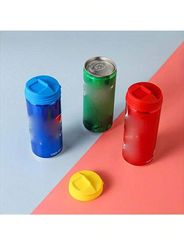1pc/2pcs Beverage Can Covers, Reusable Leakproof Drink Can Lids ...