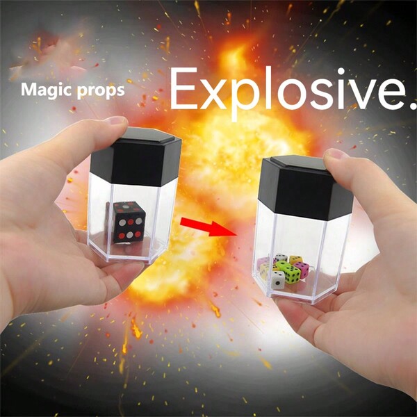 1set Magic Set Including Exploding Dice Toy And 1 Big To 6 Small ...