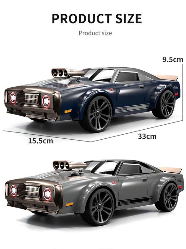 2.4g Full Proportional Drift Car Rc Off-Road Pickup Truck Metal Racing ...