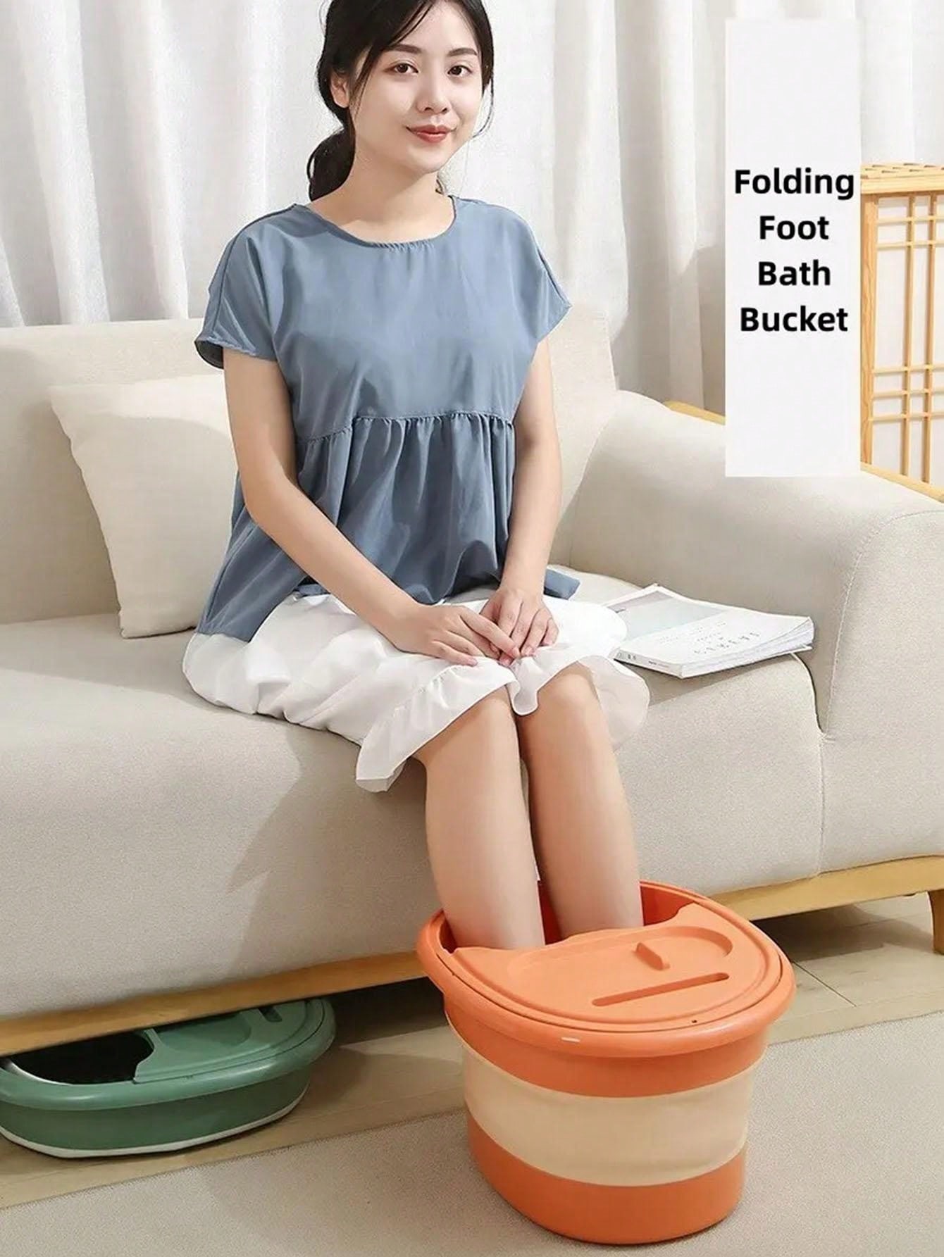 Foldable Footbath Massage Bucket Wash Basin Home Laundry Tub Buckets ...