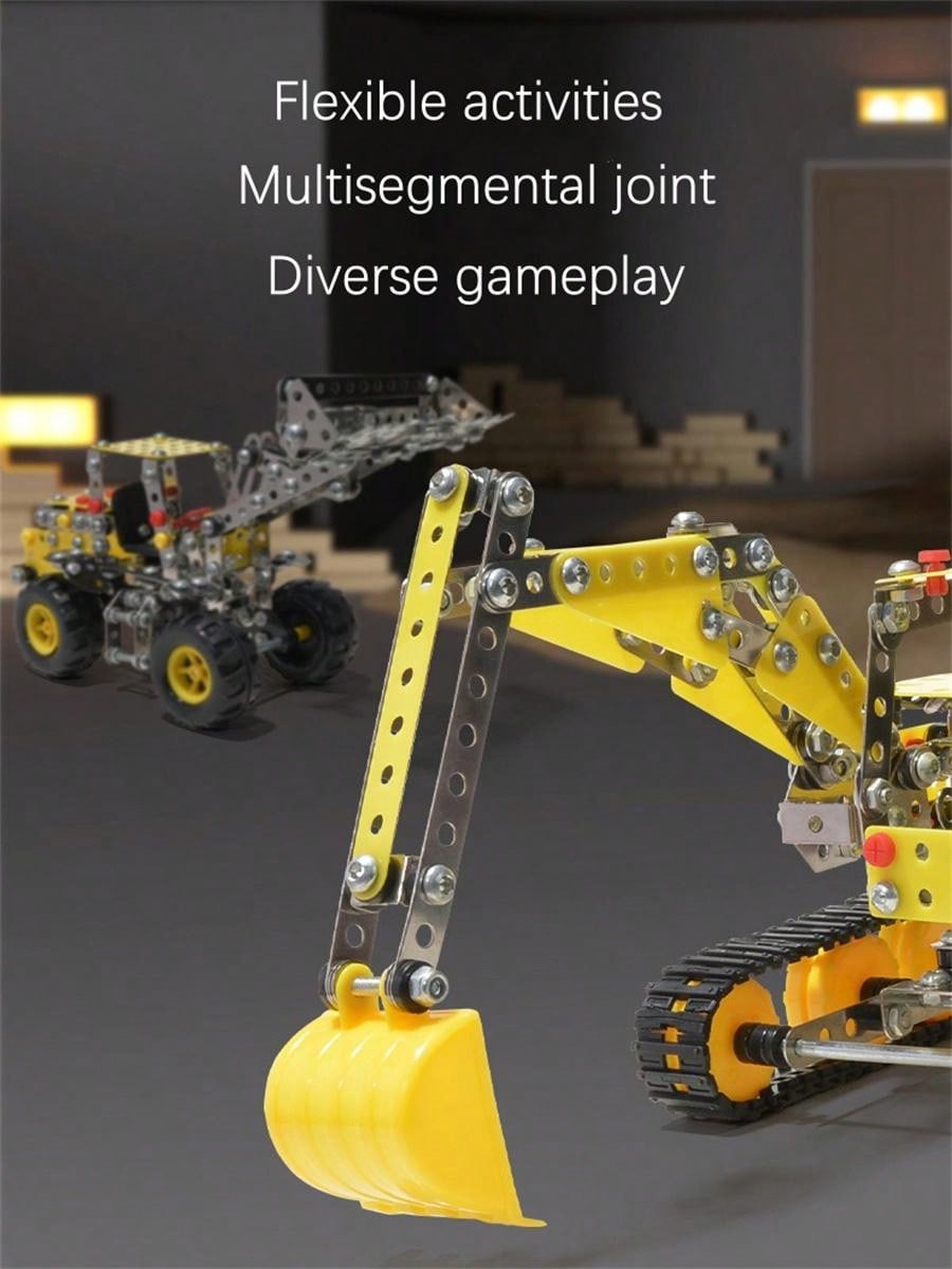 Metal Engineering Building Blocks Set, Vehicle Model Kit, Nut ...