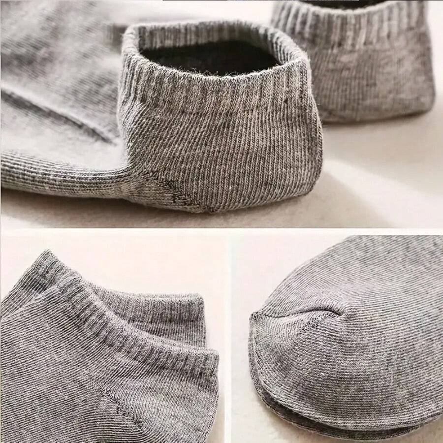 1/5/10 Pair Essential Ankle Socks, Soft & Lightweight All-Match Low Cut ...