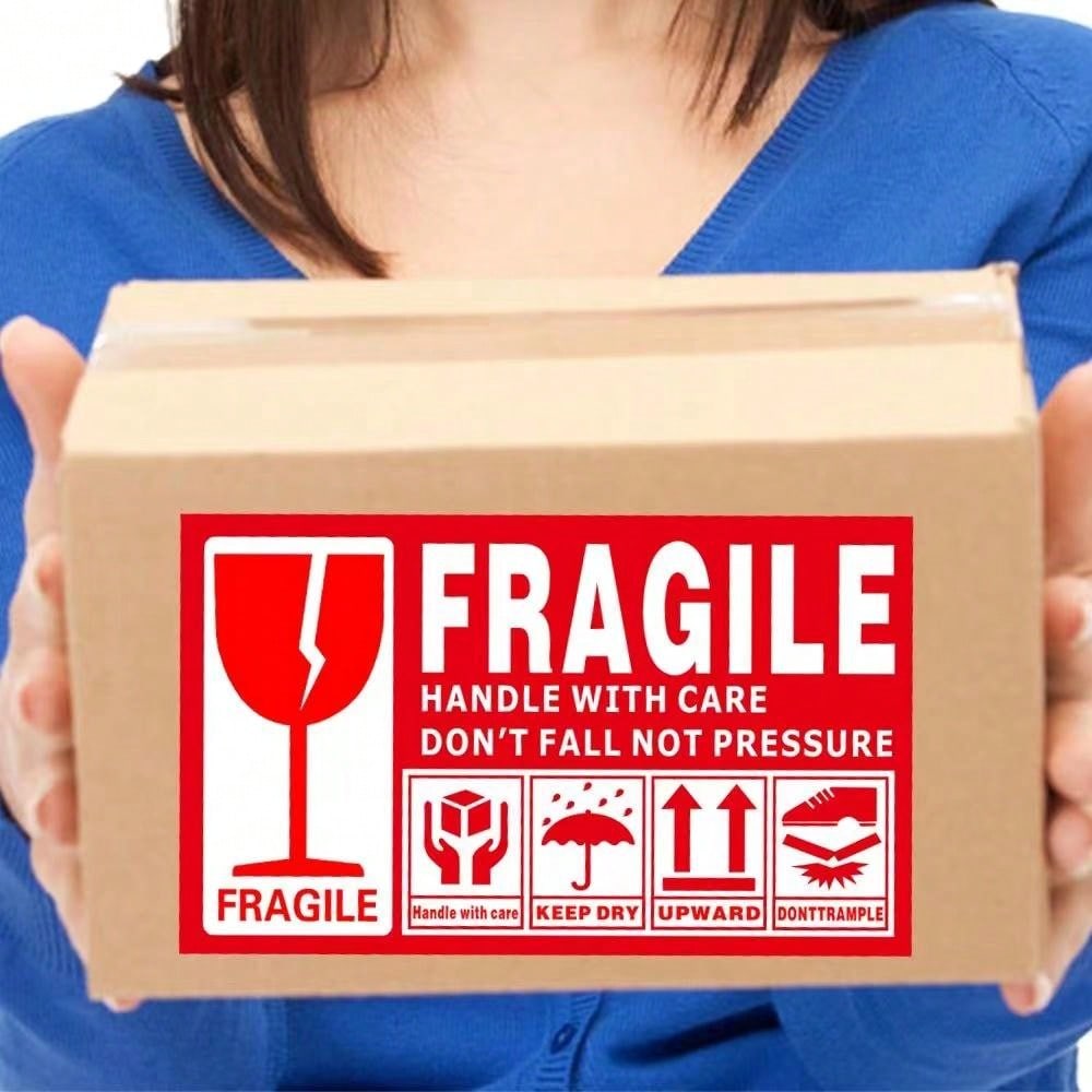 120pcs Fragile Handle With Care Labels Stickers For Moving, Glass ...