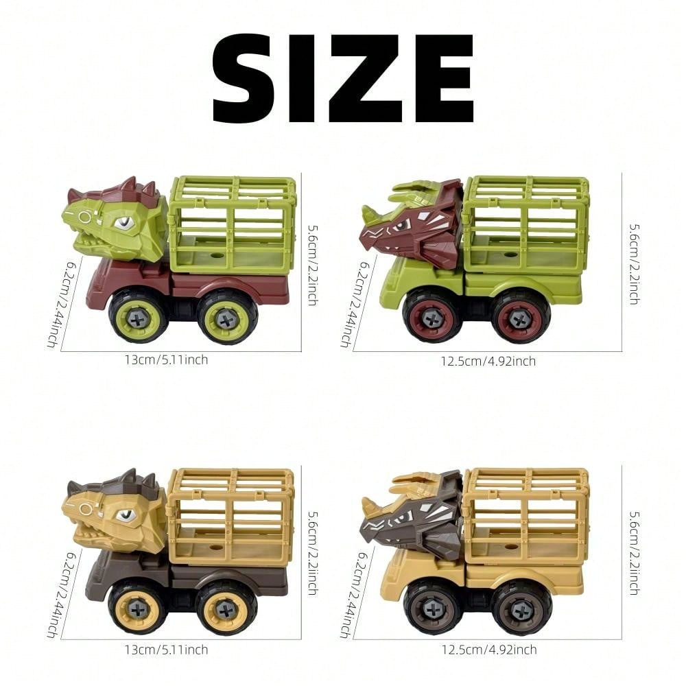 Diy Dinosaur Transport Truck 4 In 1 Gift Set | SHEIN USA