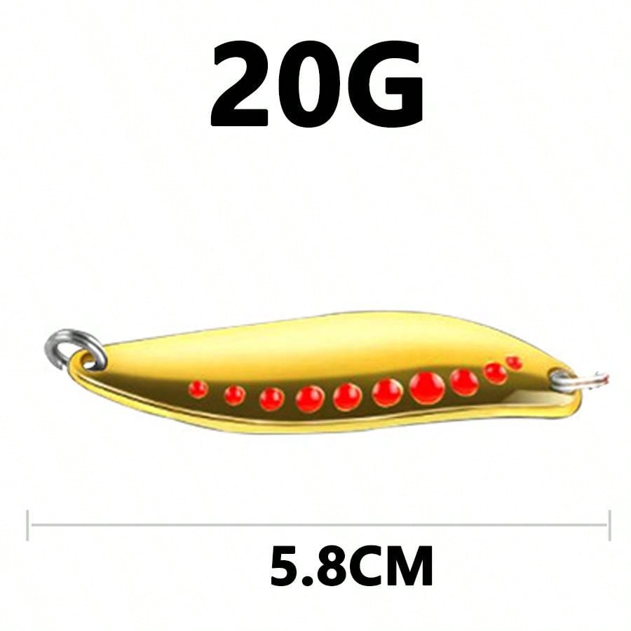 20g Gold-Color Red Dot Water Leech & Sequin Decor Artificial Lure Kit ...