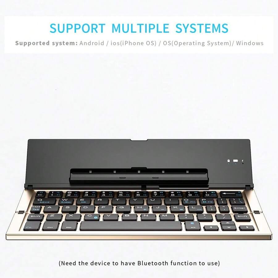 Jomaa Jomaa Folding Wireless Keyboard Rechargeable Foldable Wireless Keyboard With Pocket Size