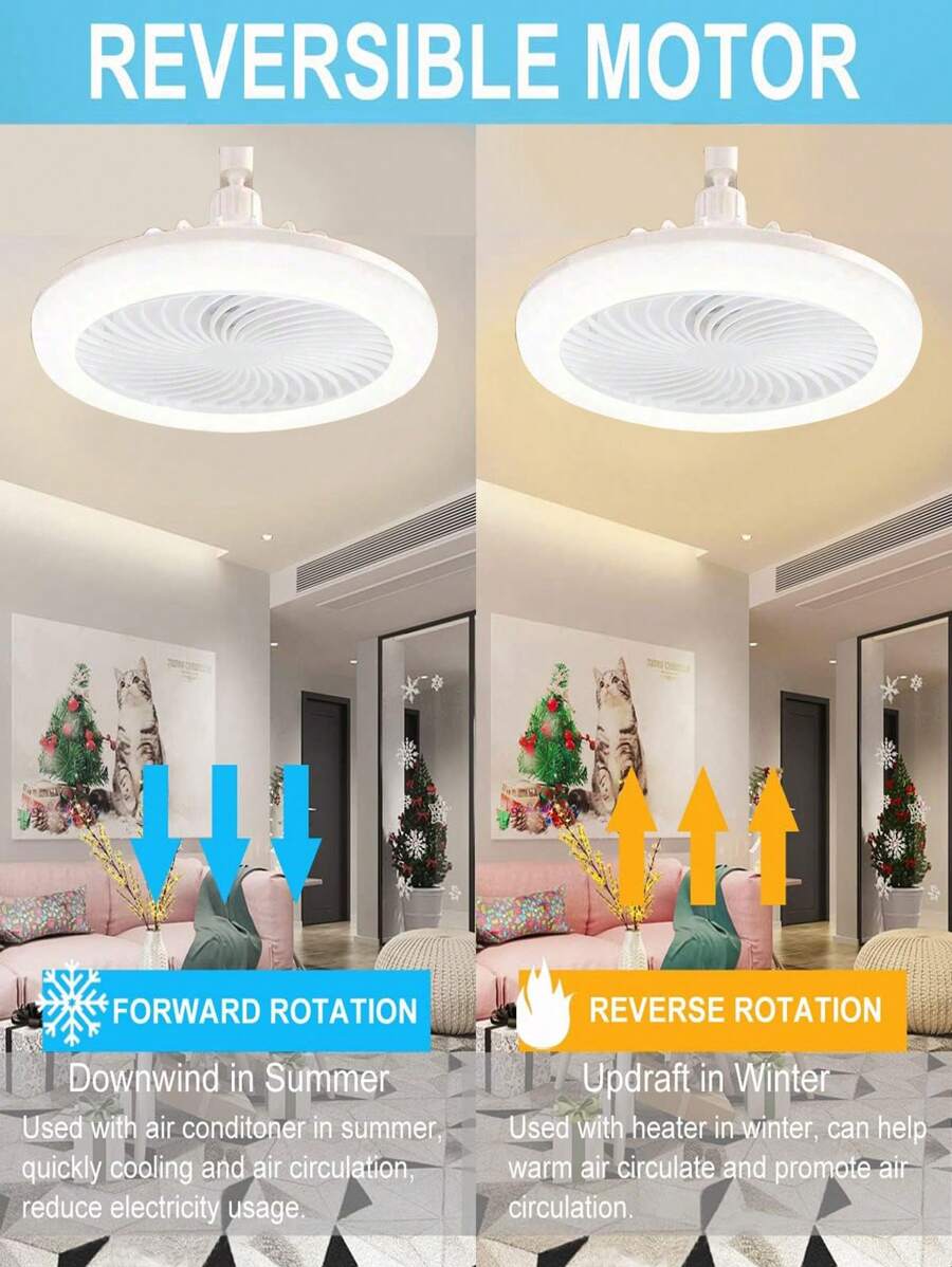 Ceiling Fan Lights With Remote Control E27 Base Chandelier Ceiling Fan ...