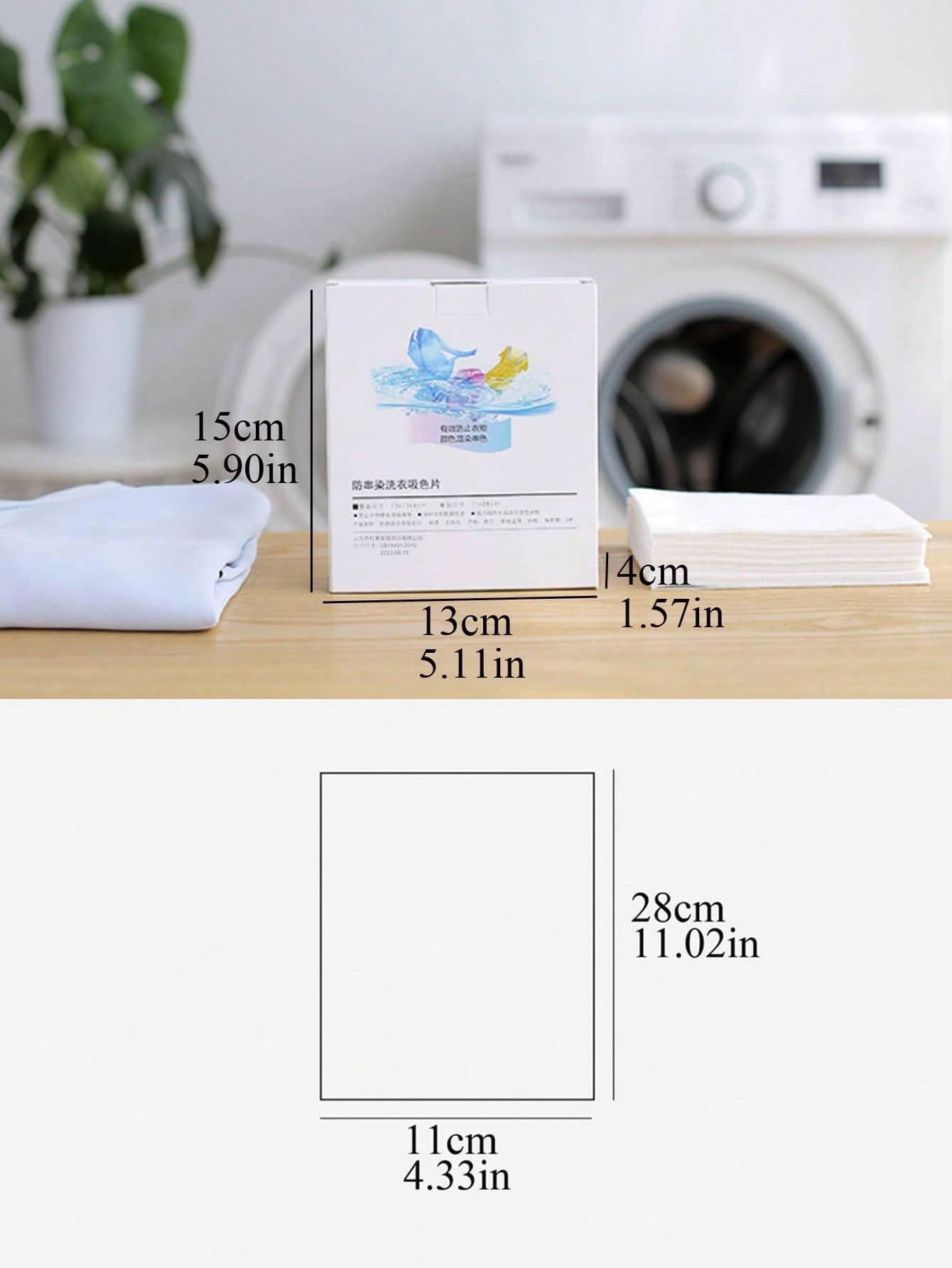 1box Anti-Dyeing Cloth, Color Catcher Dye Trapping Sheet, Color Catcher ...