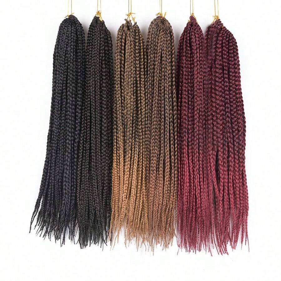 Cabello De Trenzas Estilo Box Braids De 18 Pulgadas Para Crochet ...