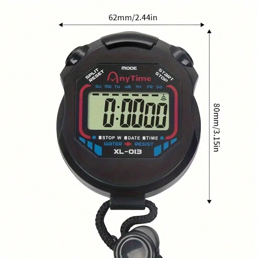 Water Resistant Digital Stopwatch For Sports And Fitness Trainers And ...