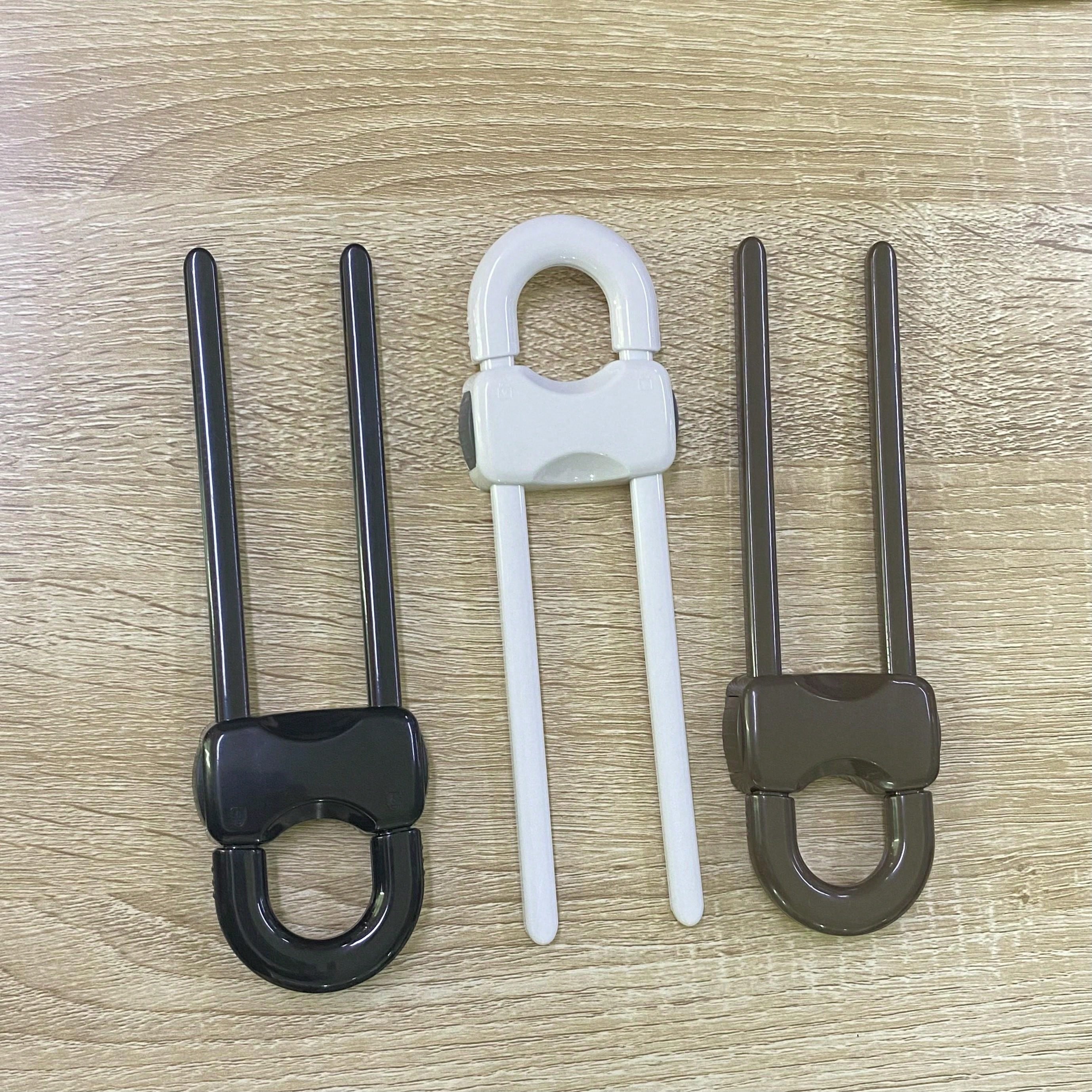 6pcs U Shaped Cabinet Lock Child Safety Protection Handle Protector No ...