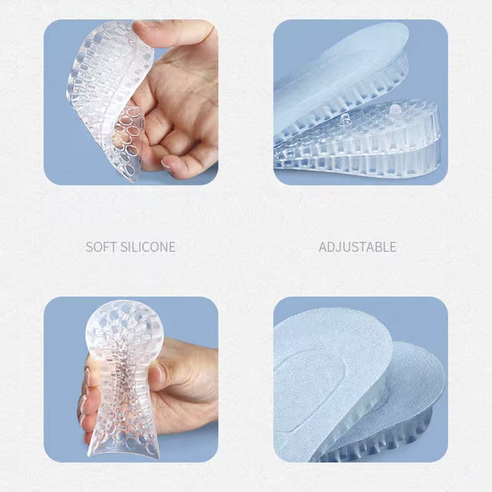 Semelles Intérieures En Silicone En Daim Invisible Pour Augmenter La ...