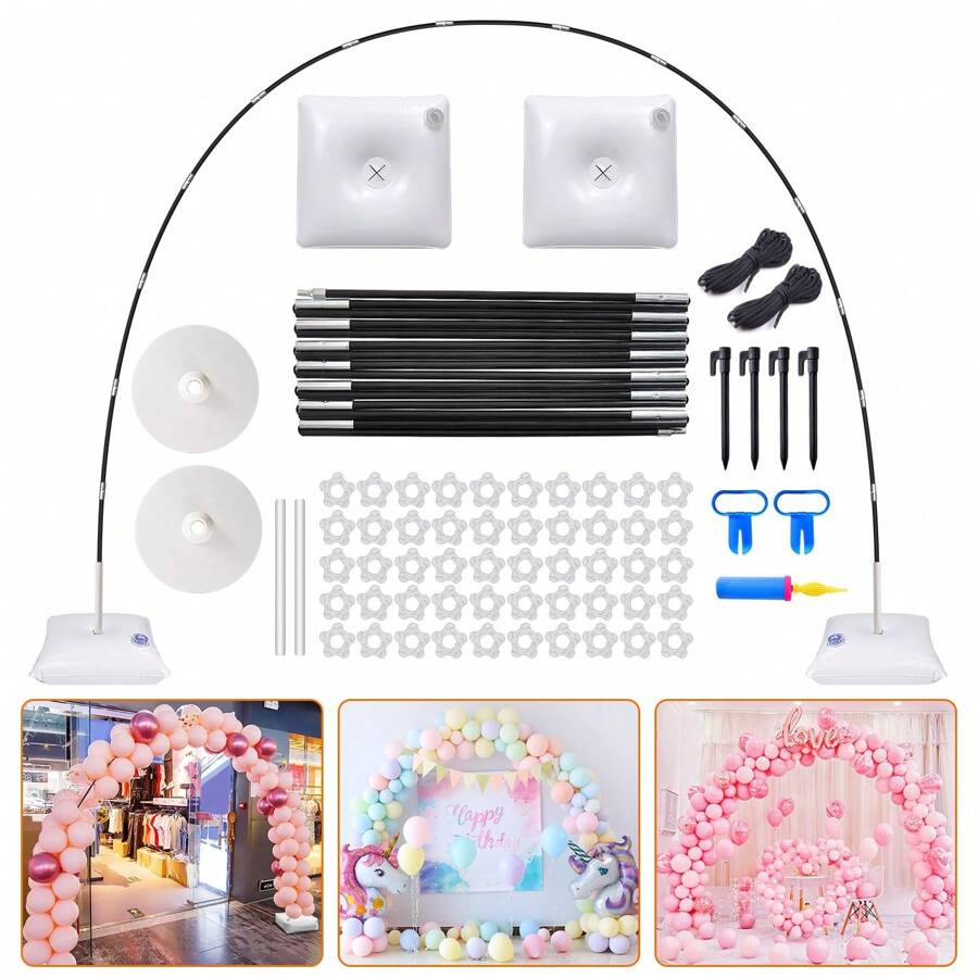 Balloon Arch Kit, 9FT Height & 10FT Width Adjustable Balloon Arch Stand ...