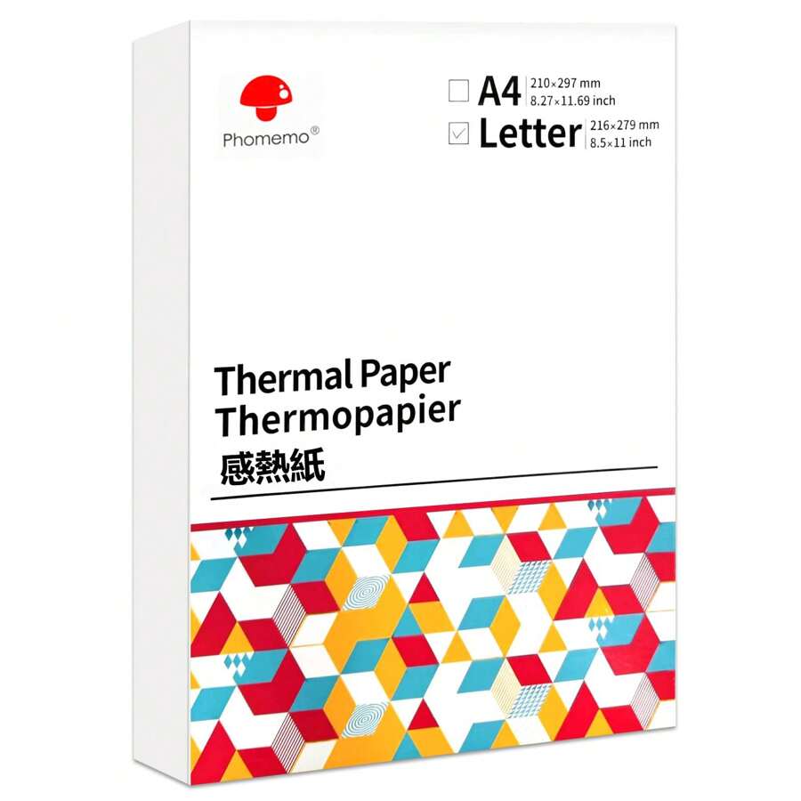 Phomemo 100 vellen Phomemo US Letter-formaat thermisch papier ...