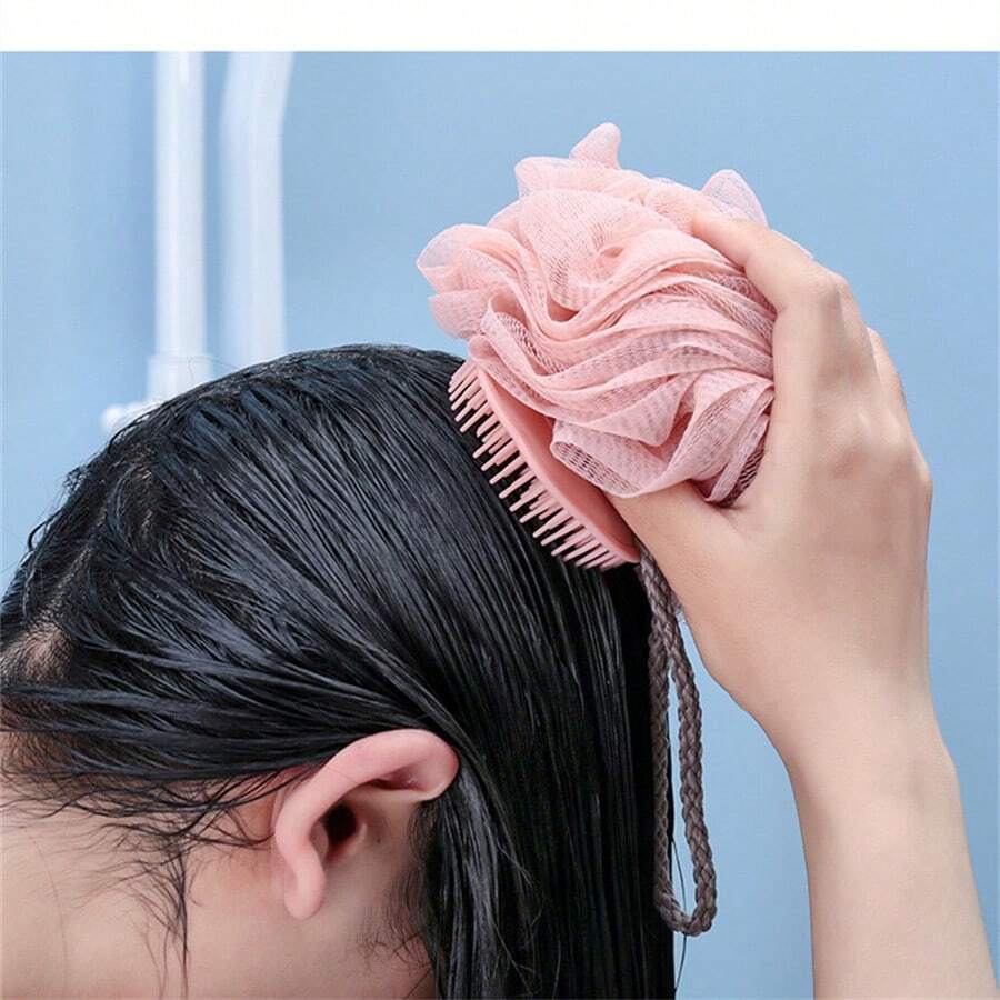 1Pc 2 In 1 Massage Bath Ball Cleaning Brush Shower Puff Body Cleaner ...