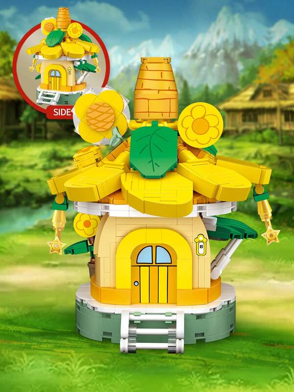 Sunflower House Diy Building Blocks | SHEIN USA