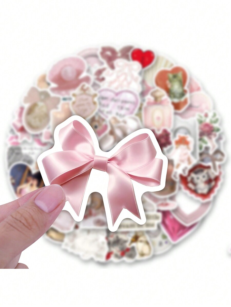 60 Pcs Coquette Stickers Vinyl Waterproof Stickers Scrapbook,Journaling ...