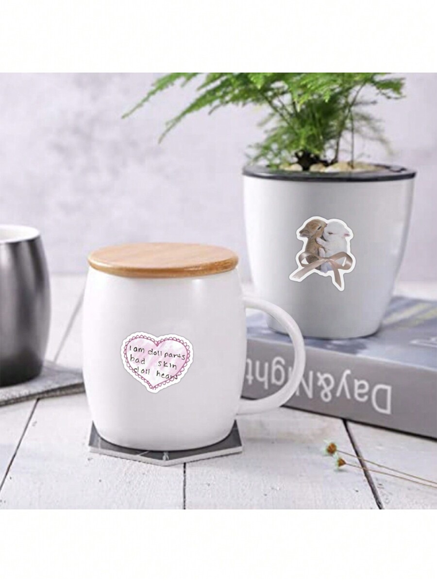 60 Pcs Coquette Stickers Vinyl Waterproof Stickers Scrapbook,Journaling ...