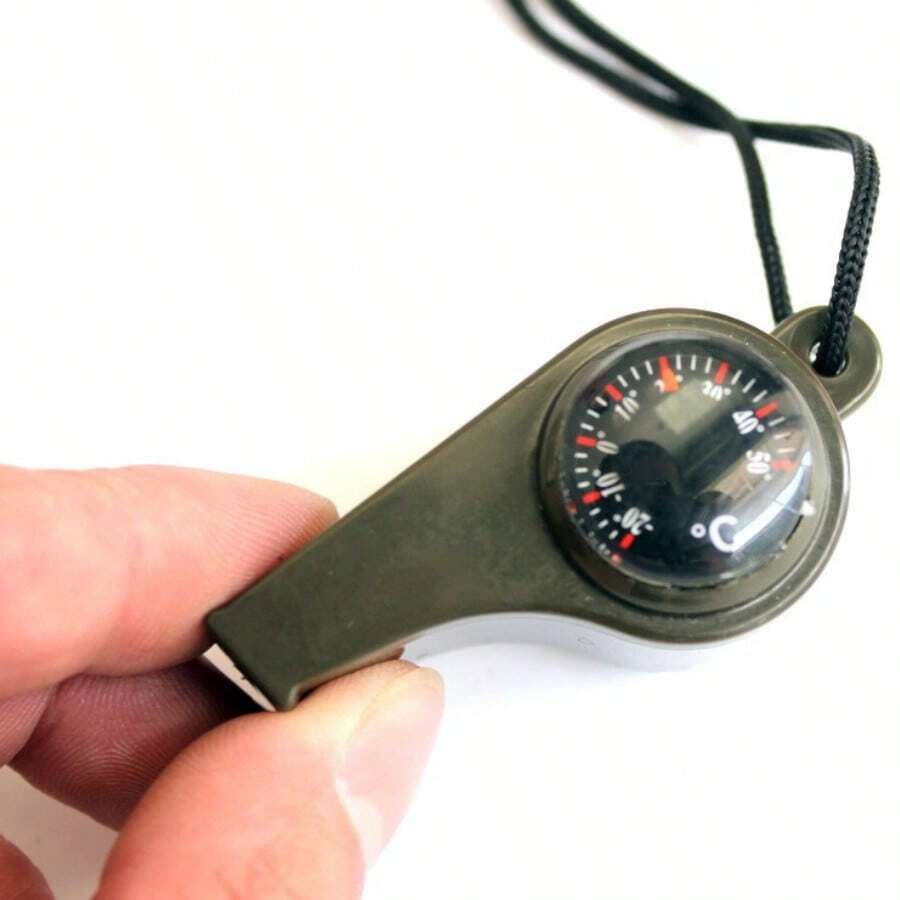 Multifunctional Plastic 3 In 1 Whistle With Survival Whistle, Compass ...