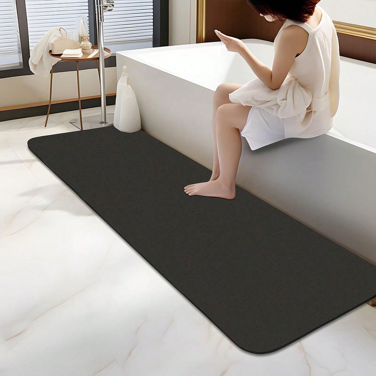 Anti-Slip Bath Mat For Bathroom, Rectangular Extra Long Non-Slip ...