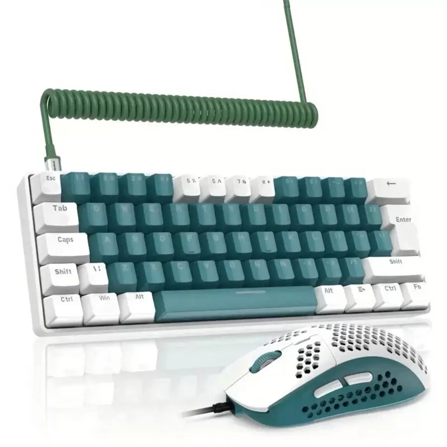 ATTACK SHARK X ZIYOULANG T60 PRO 60% Mechanical Keyboard & Mouse Combo ...