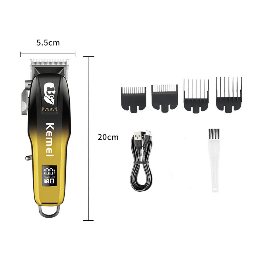 Kemei Kemei Pro Electric Hair Clipper Km-709a Adjustable Cutter Head ...