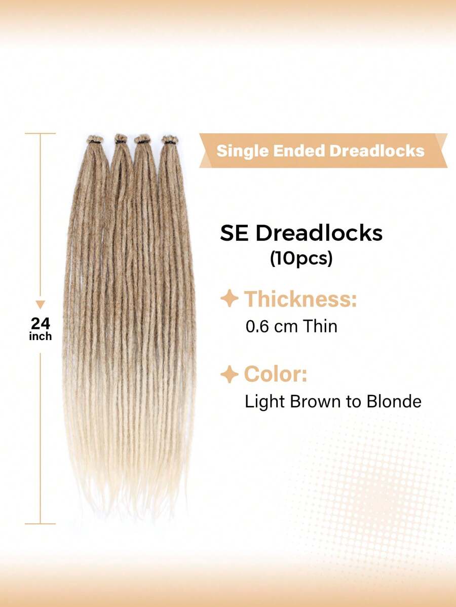 24 Inch Dreadlock Extensions Synthetic Single Ended Dreads Extensions ...