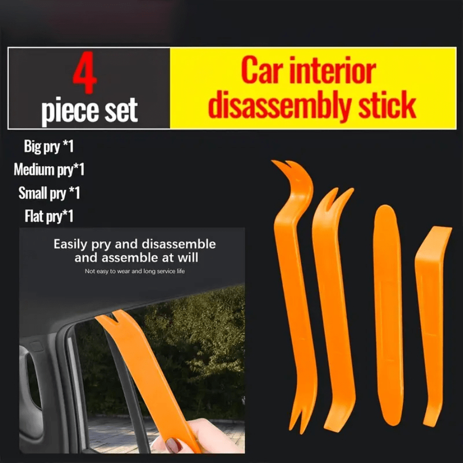 4-Piece Car Disassembly Pry Bar Set, Audio Disassembly, Navigation ...