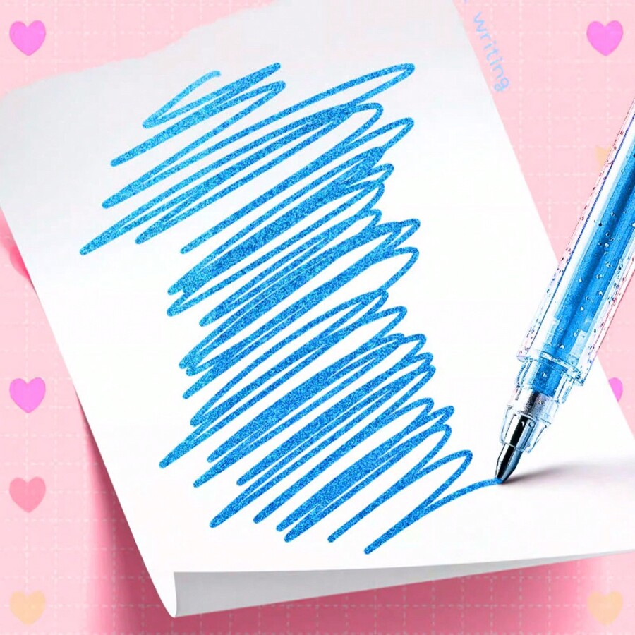 18pcs Colorful Glitter Gel Pens, Write Birthday Greetings, Color ...