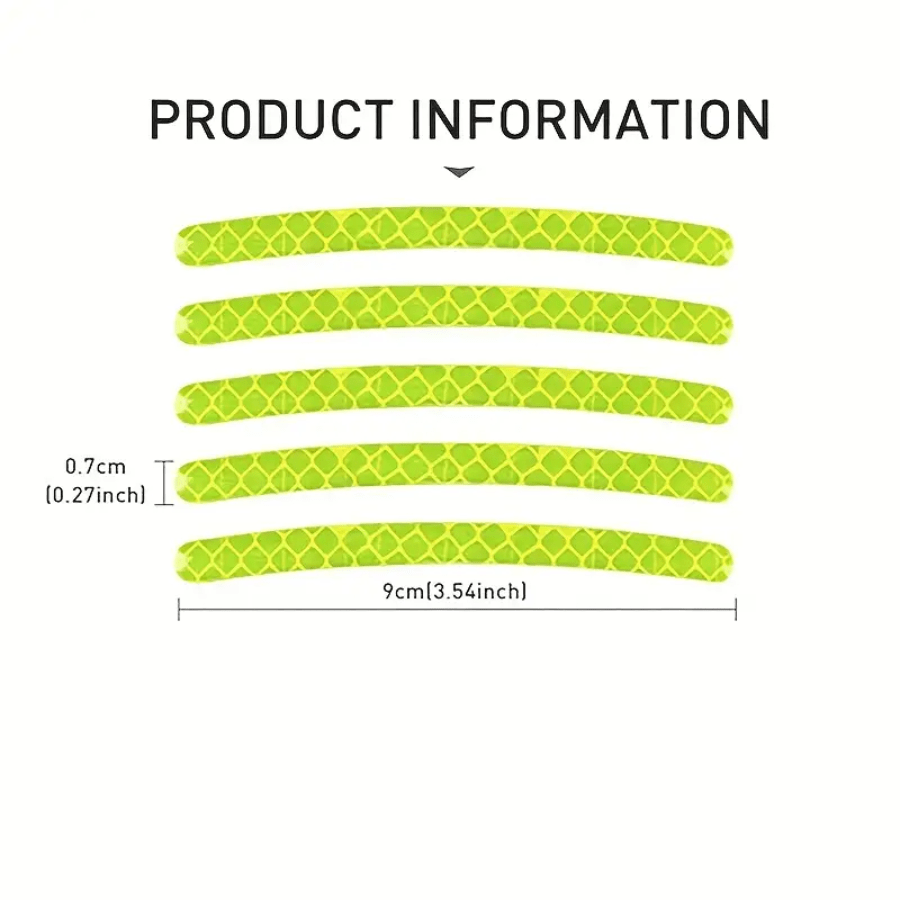 20packs Wheel Safety Warning Stickers; Materials, Self-Adhesive, Easy ...