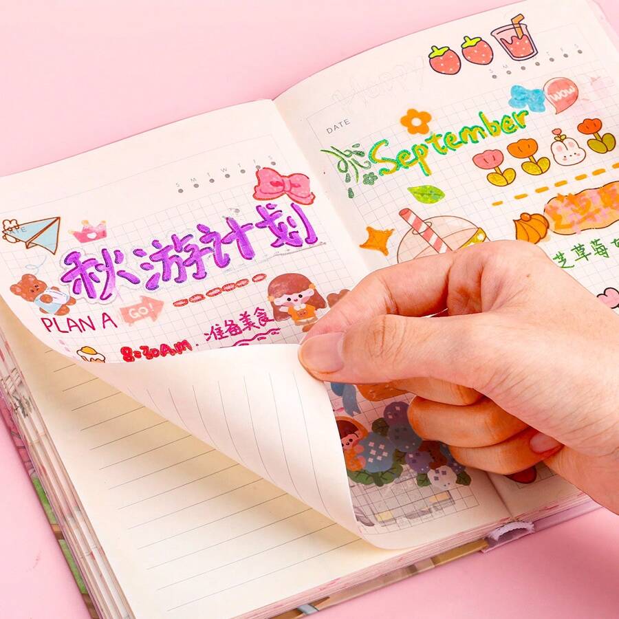 18pcs Colorful Glitter Gel Pens, Write Birthday Greetings, Color ...