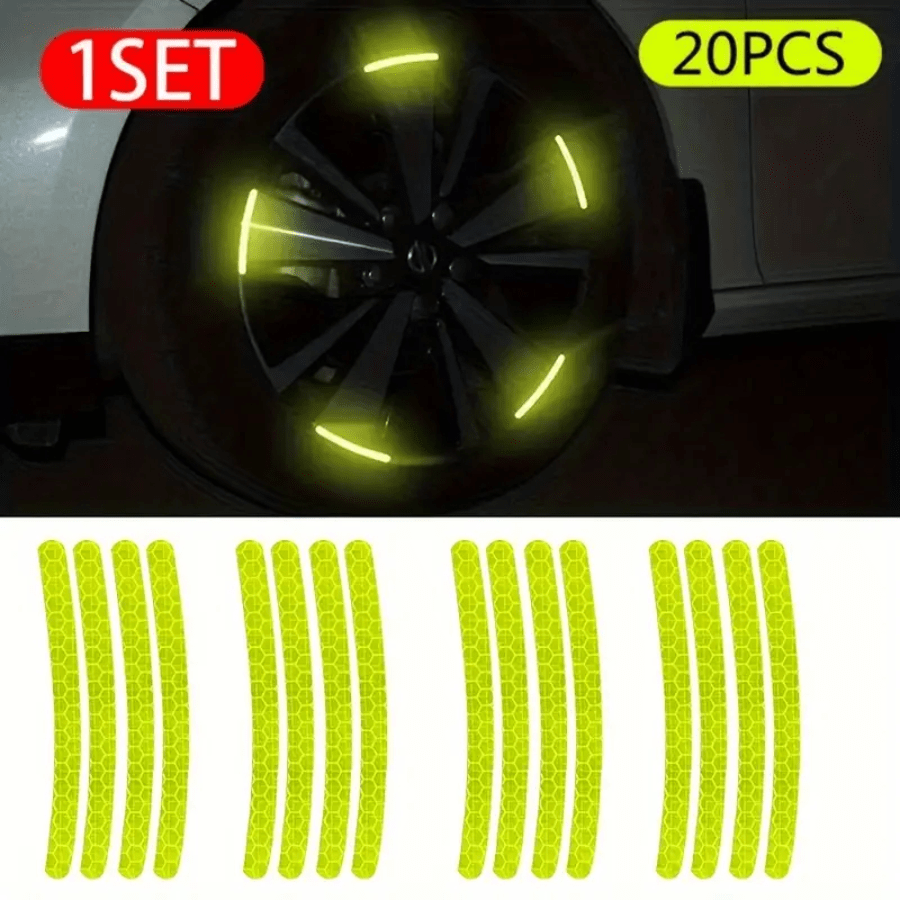 20packs Wheel Safety Warning Stickers; Materials, Self-Adhesive, Easy ...