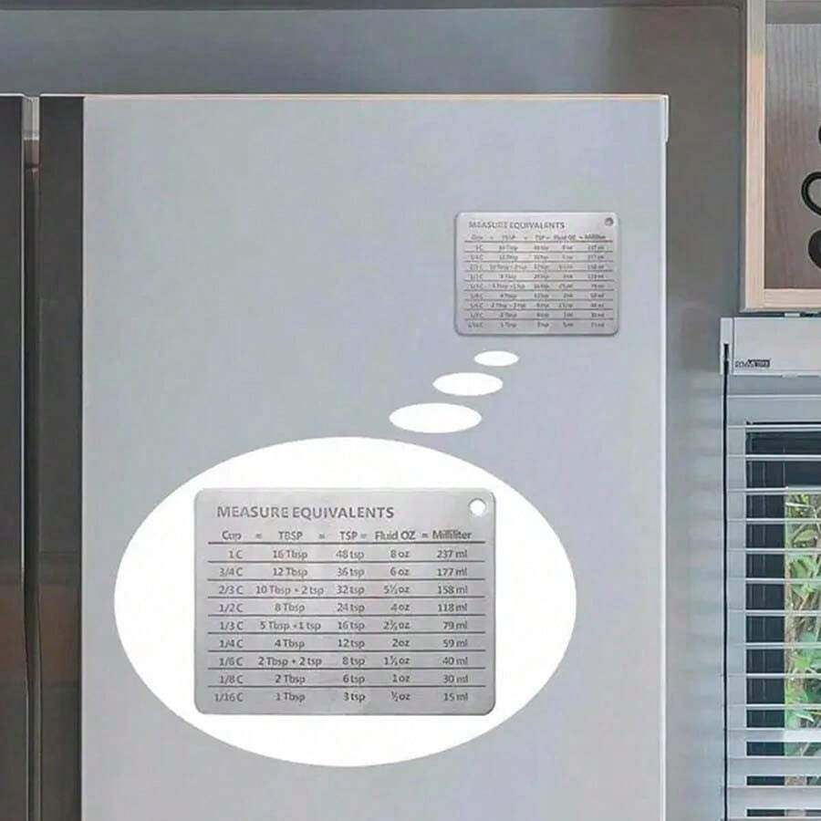 Magnetic Measurement Chart, 1 Piece Fridge Magnet Measurement Chart ...