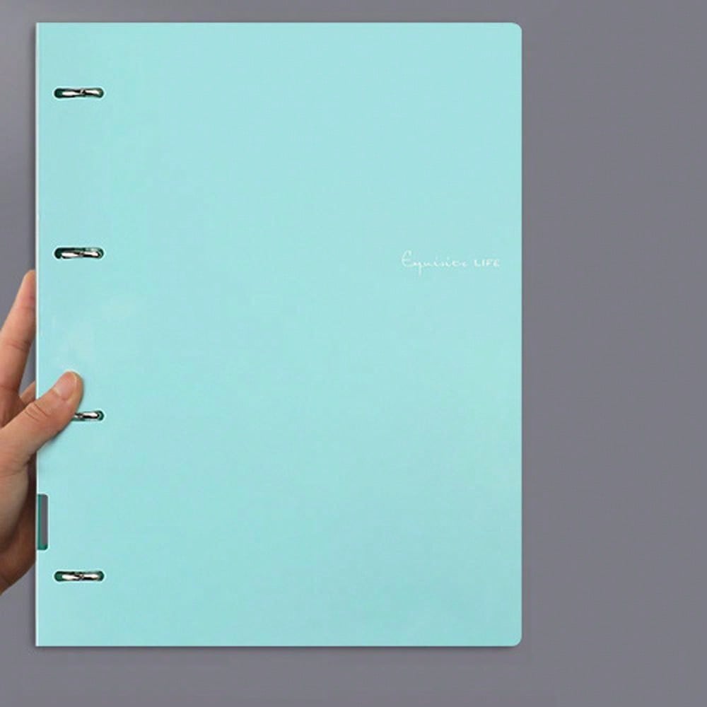 A Blue A4 Folder, Loose Leaf Storage Booklet, Four Hole Punched Folder ...