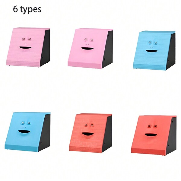 1pc Creative Facebank Monkey Face Design Coin Bank, Intelligent Sensor ...