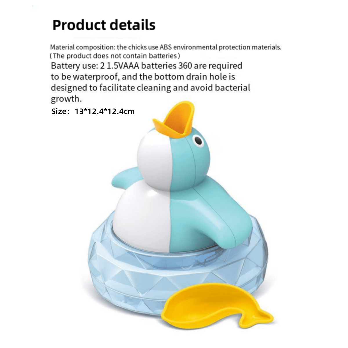Penguin Interactive Bath Toy For Kids, Water-Based Interactive Game For ...
